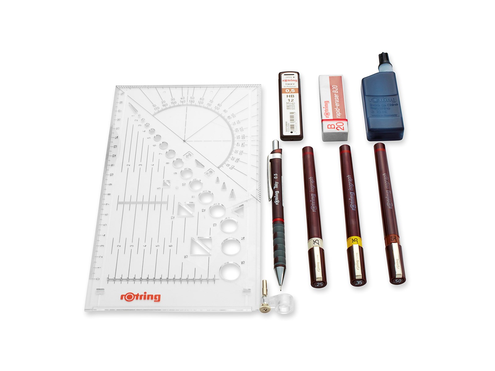Rotring rOtring Isograph Fineliner College Set | 3 Isograph ...