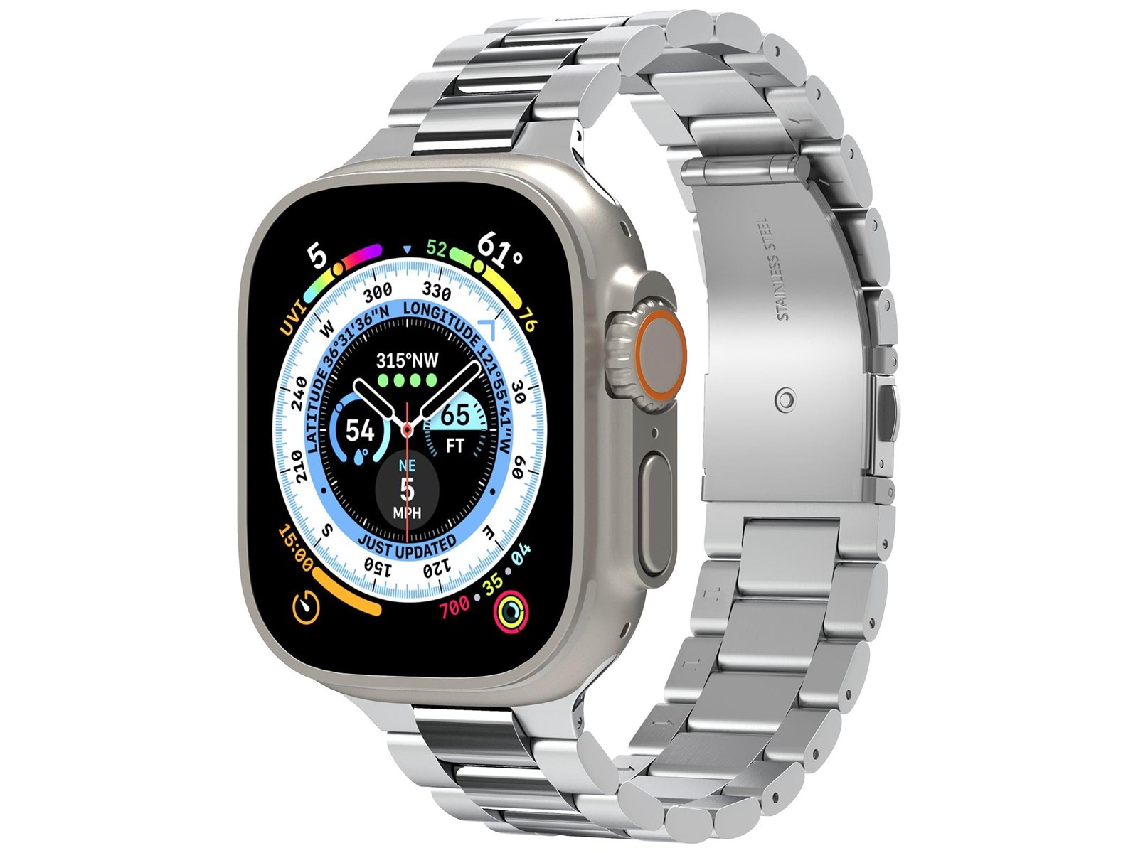 Spigen Modern Fit 316L Band - silver - Apple Watch 49mm/46mm/45mm/44mm/42mm
