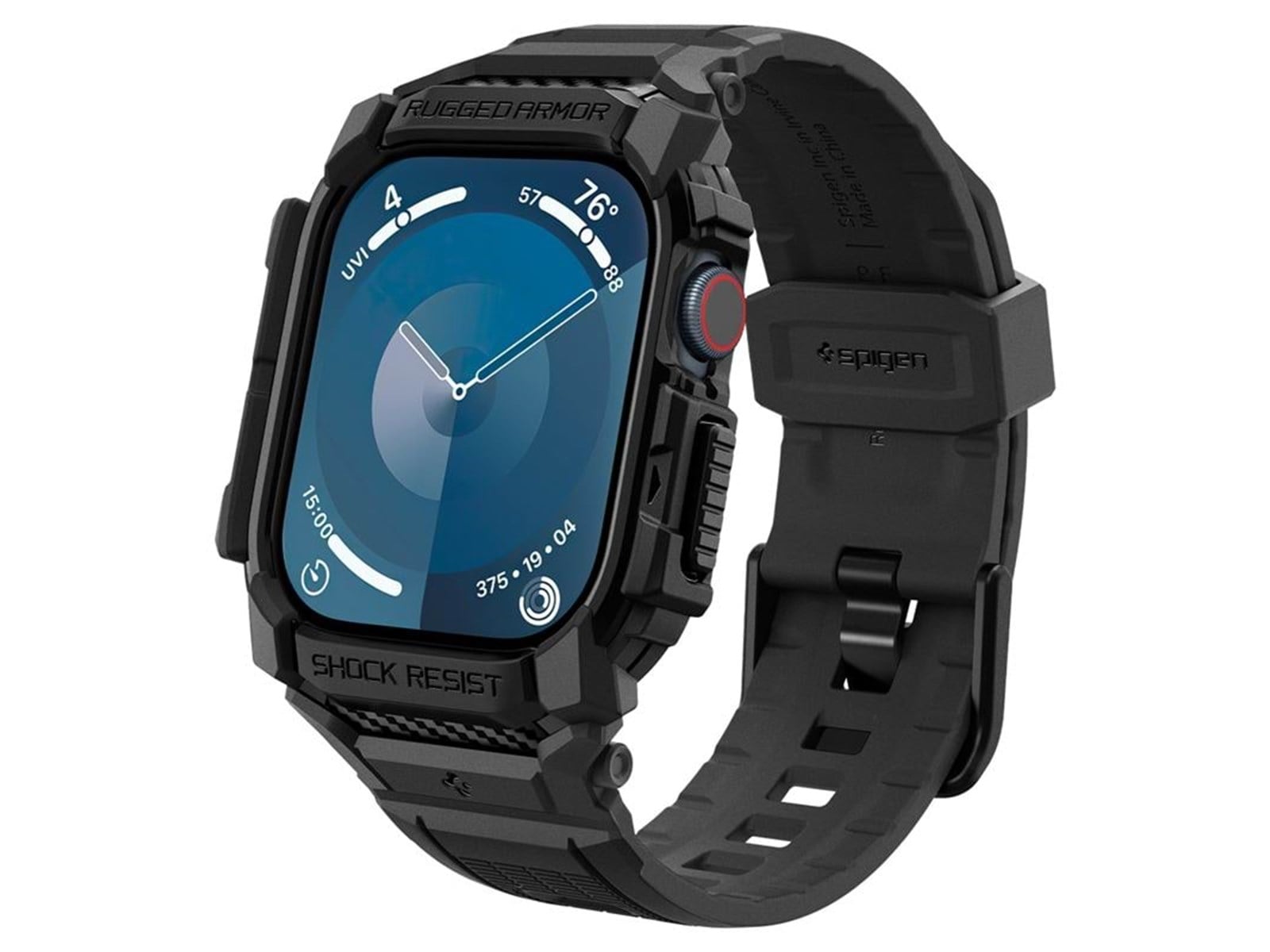 Spigen Rugged Armor Pro - matte black - Apple Watch 11/10 42mm