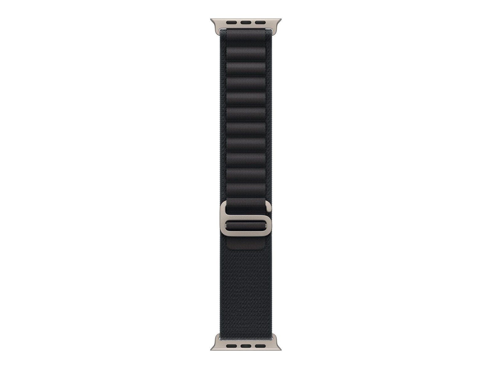 Apple 49mm Black Alpine Loop - Medium - Natural Titanium Finish