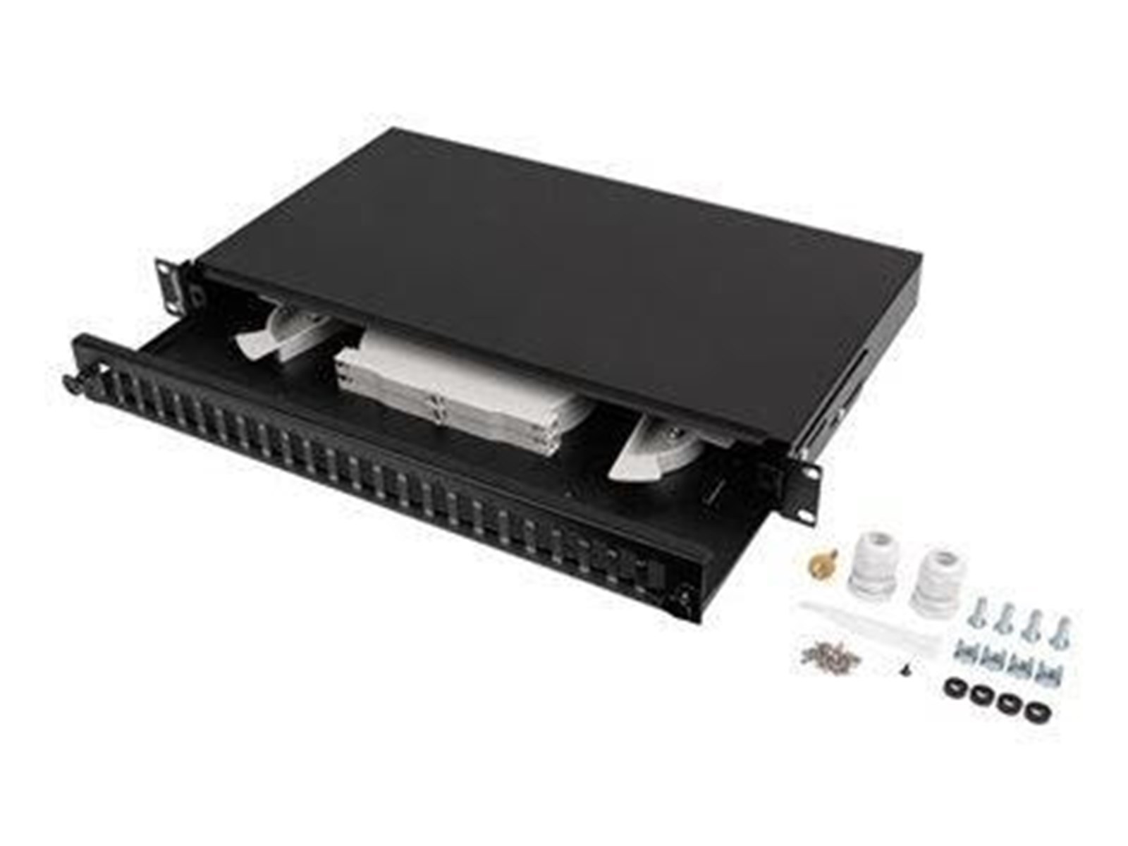 Lanberg patch panel - 1U - 19" - 24 x SC duplex / 24 x LC quad