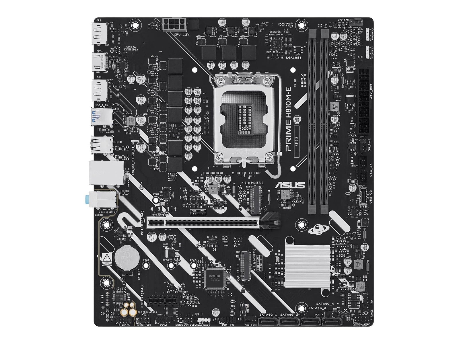 ASUS PRIME H810M-E-CSM Mainboard - Intel H810 - Intel LGA1851 - DDR5 ...