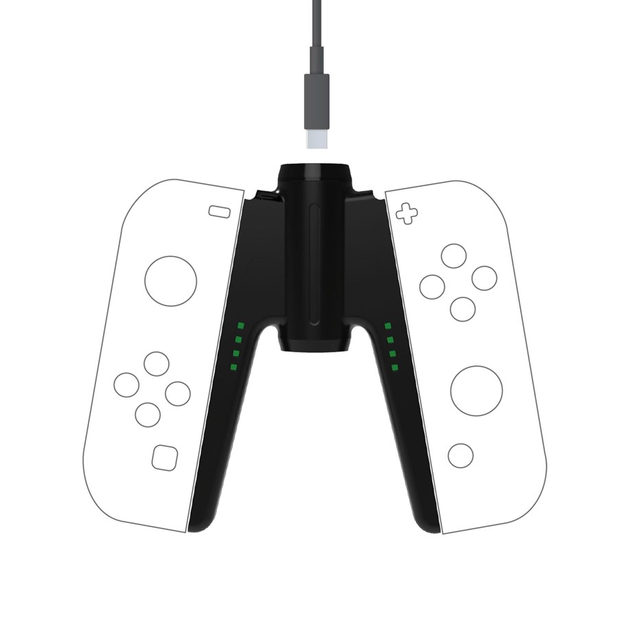 Freaks And Geeks Joy-Cons Charging Grip with 2.5m Cable (Nintendo ...